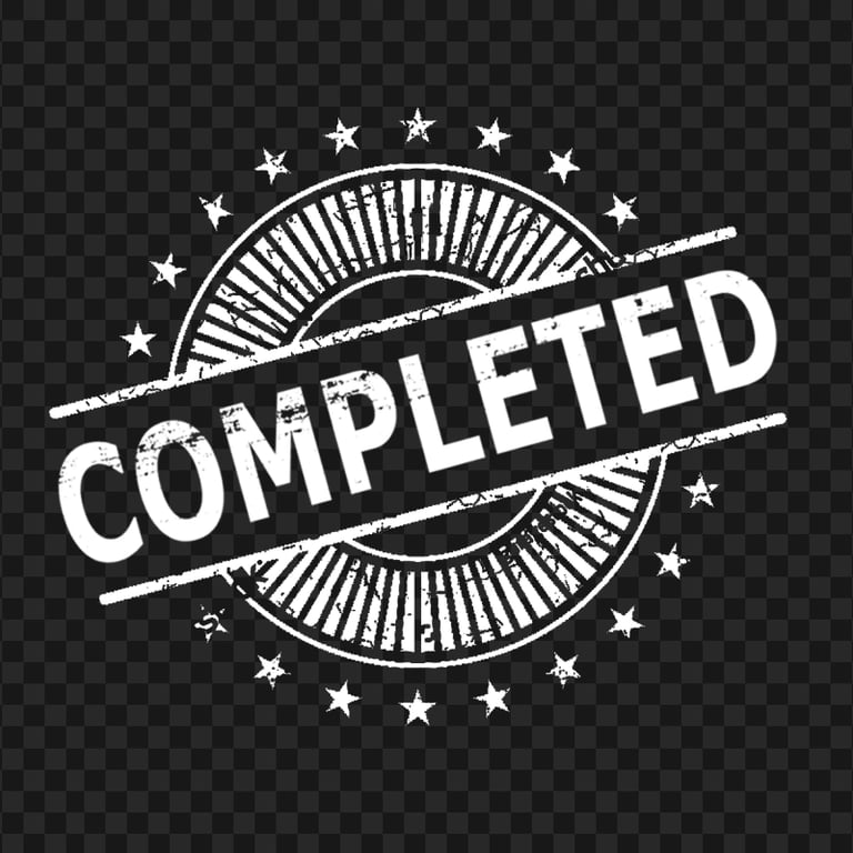 HD Green Completed Stamp PNG | Citypng