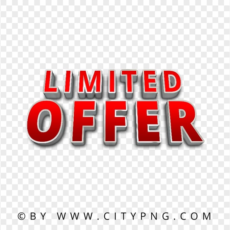 HD PNG Limited Offer Word Label Logo Sign | Citypng