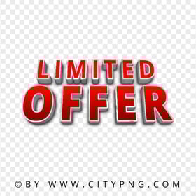 Limited Offer Red Label Sign Logo PNG Image | Citypng