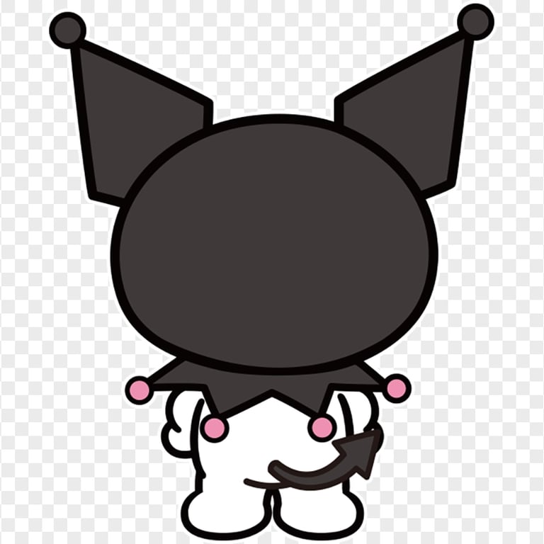 HD Sanrio Kuromi Backside illustration Transparent PNG | Citypng