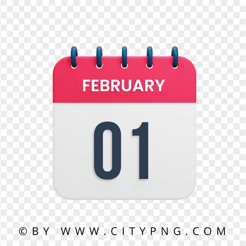 1st February Date Vector Calendar Icon HD Transparent PNG | Citypng