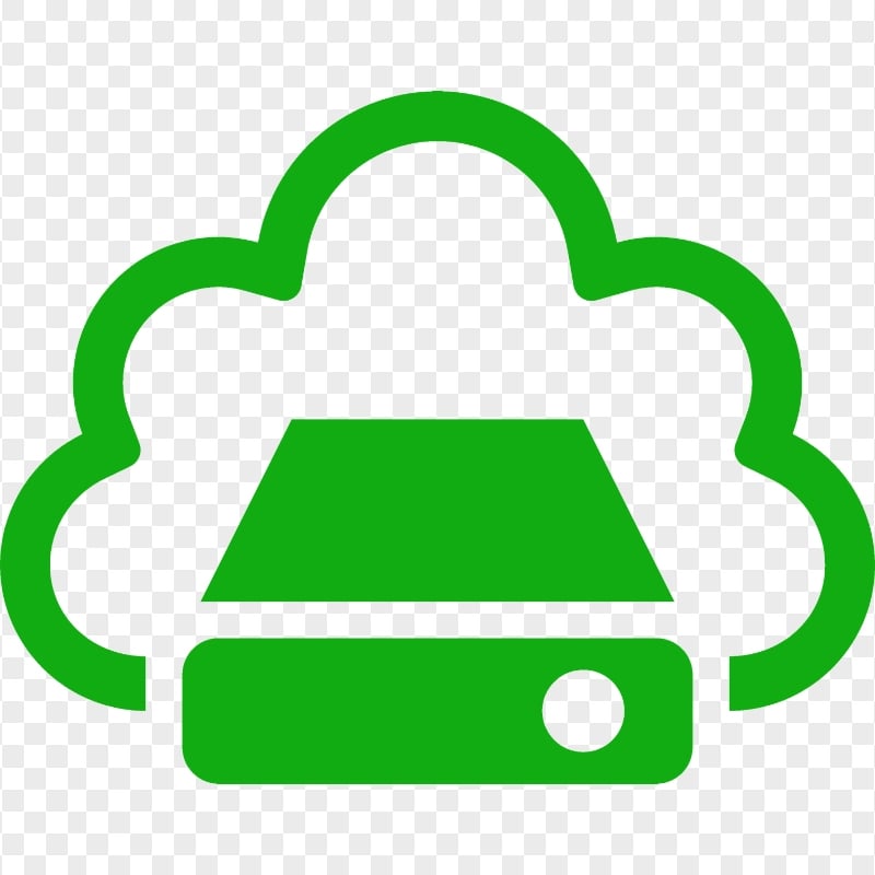 PNG Green Storage Cloud Service icon | Citypng