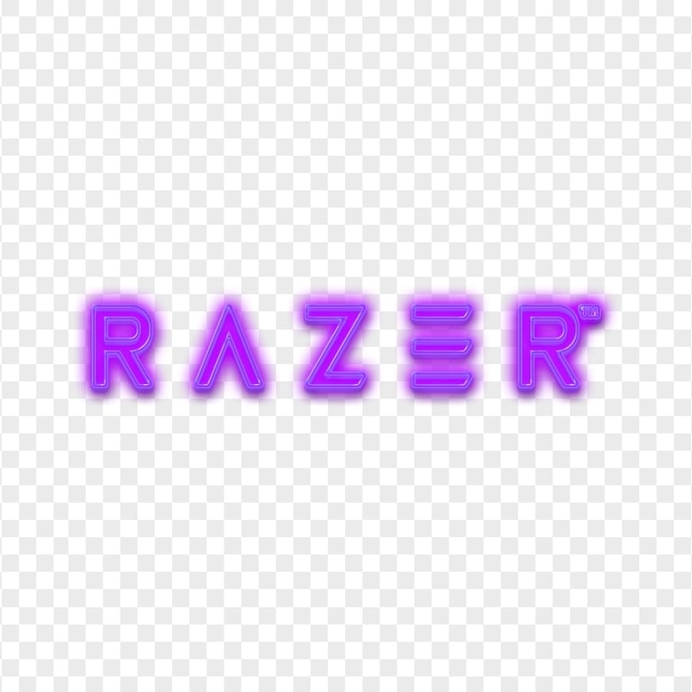 HD Blue Razer Glowing Neon Logo PNG | Citypng