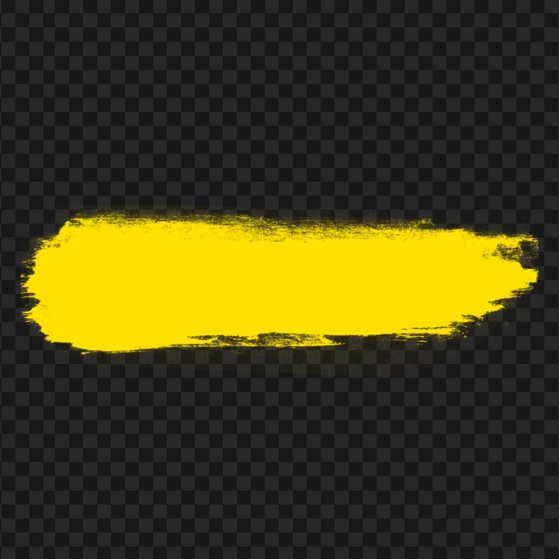 HD Yellow Brush Stroke Grunge Effect PNG | Citypng