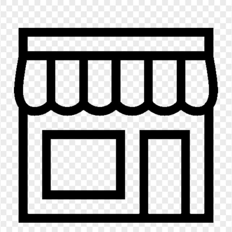 HD Shop Market Store Black Icon PNG | Citypng