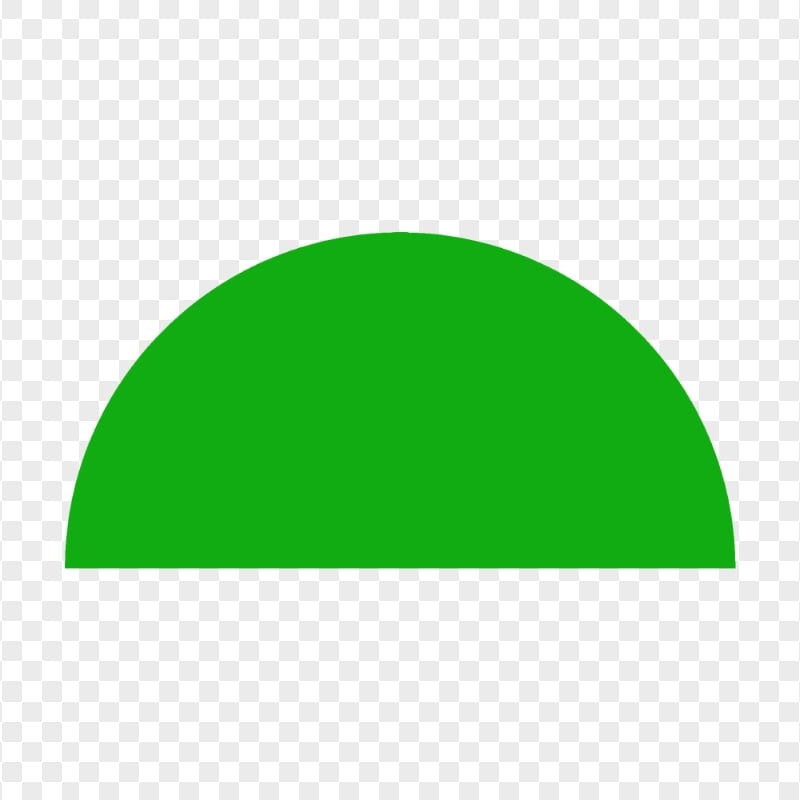 FREE Green Half Semi Circle PNG | Citypng