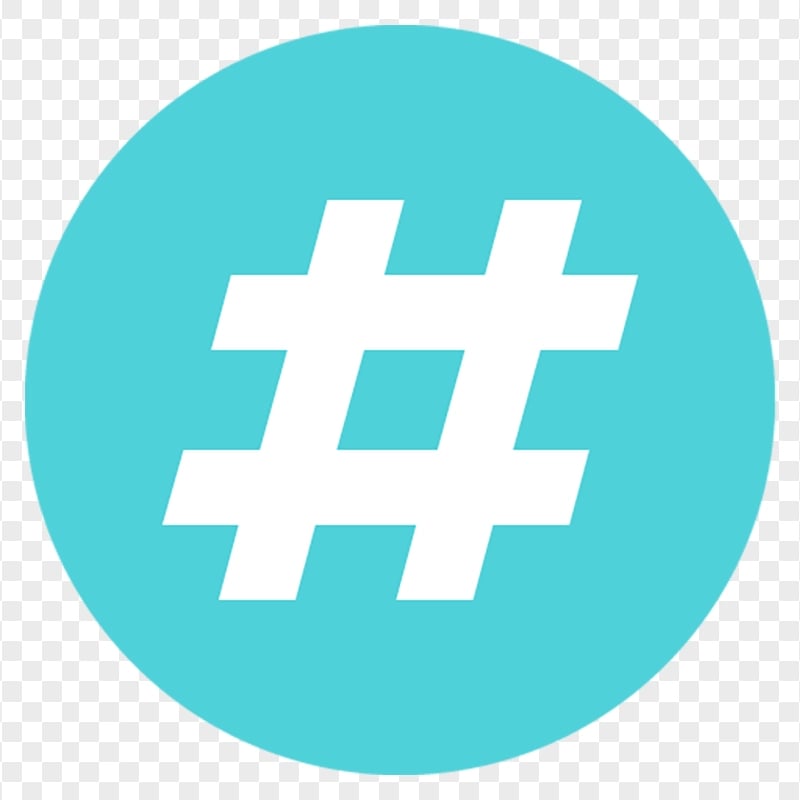 Round Hashtag Icon Social Media | Citypng
