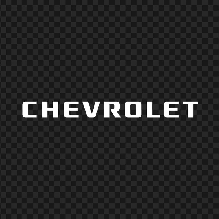 Chevrolet White Text Logo PNG | Citypng