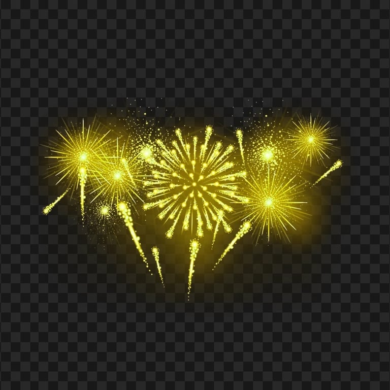 PNG Sparkle Yellow Fireworks | Citypng