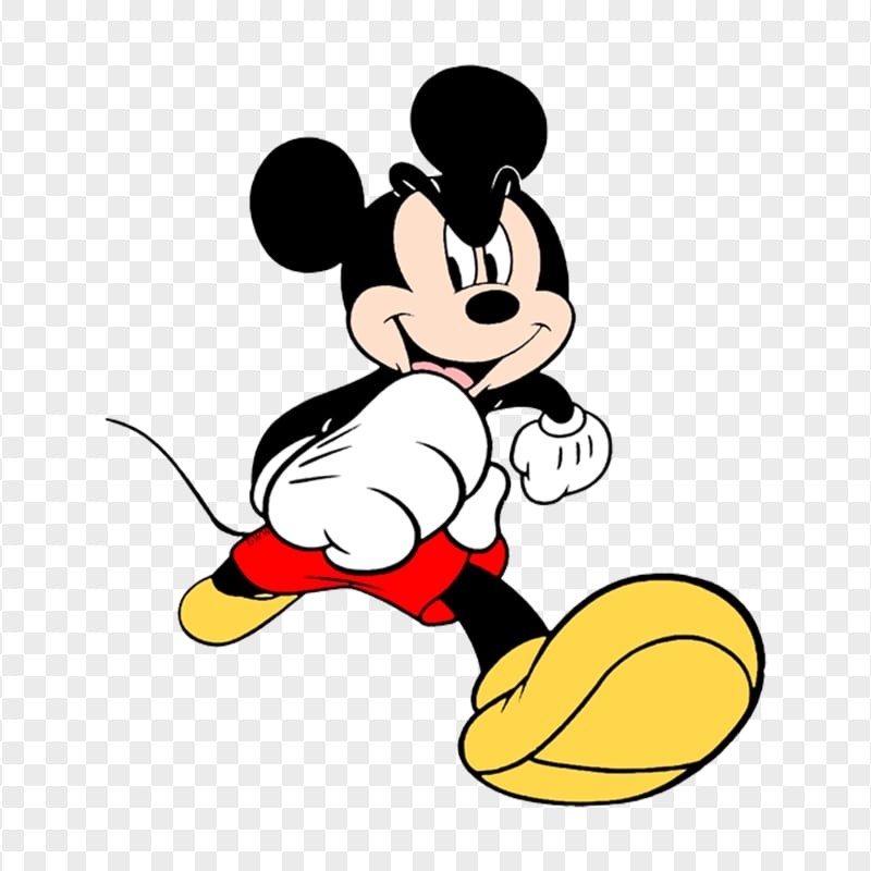 HD Mickey Mouse Running Character PNG | Citypng