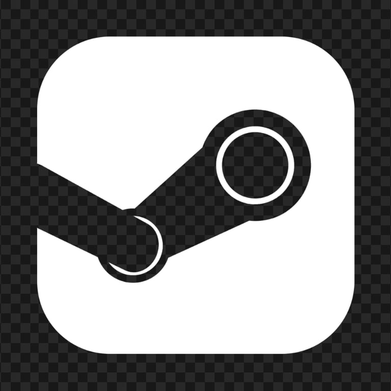 HD Steam White Square Icon Transparent PNG | Citypng