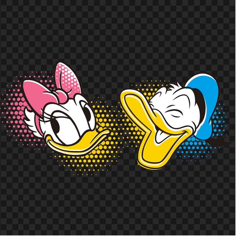 Daisy Duck And Donald Duck Faces PNG | Citypng