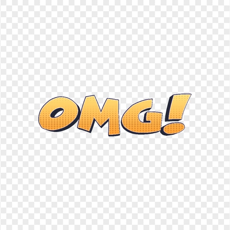 HD OMG! Cartoon Comic Word Expression PNG | Citypng