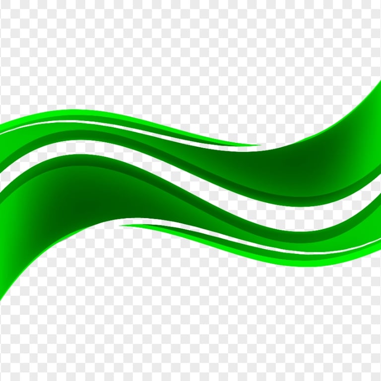 HD Vector Wave Abstract Green Lines PNG | Citypng