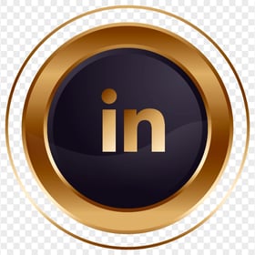 HD Yellow Linkedin IN Icon Text Symbol Sign PNG | Citypng