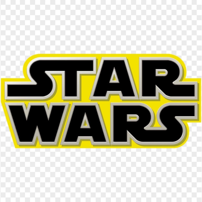 HD Yellow & Black Star Wars Logo PNG | Citypng