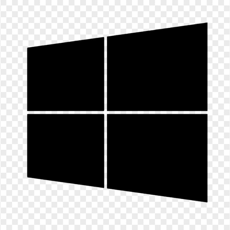 Windows 10 Black Logo Icon PNG | Citypng