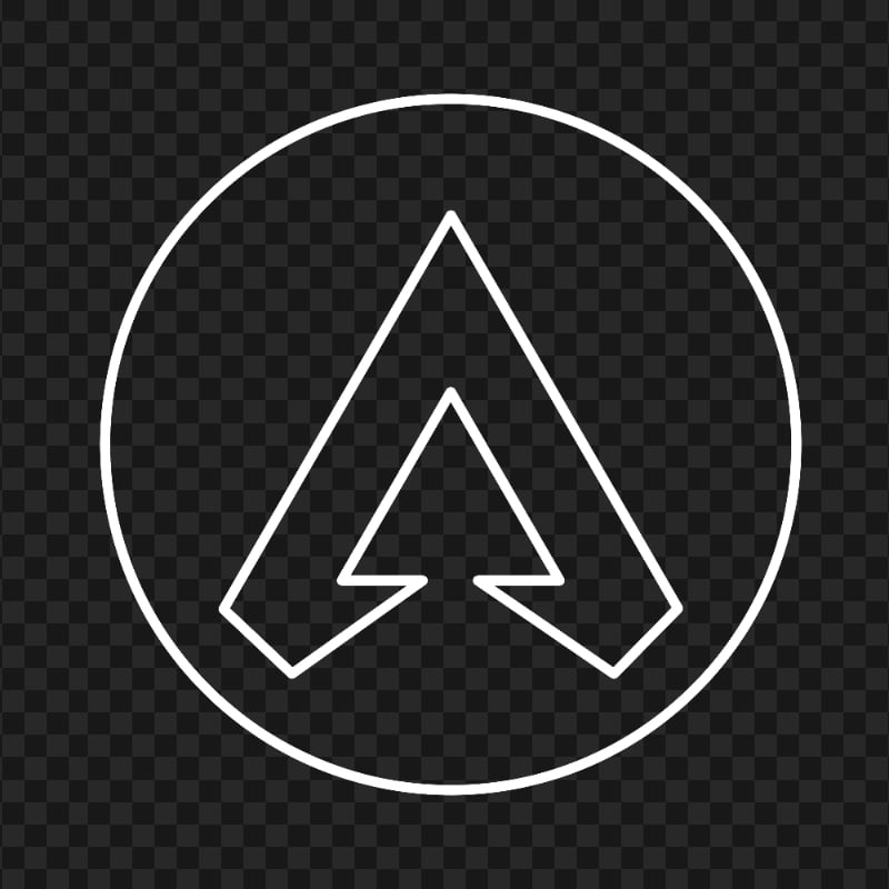 HD Round Outline White Apex Legends Logo Symbol PNG | Citypng
