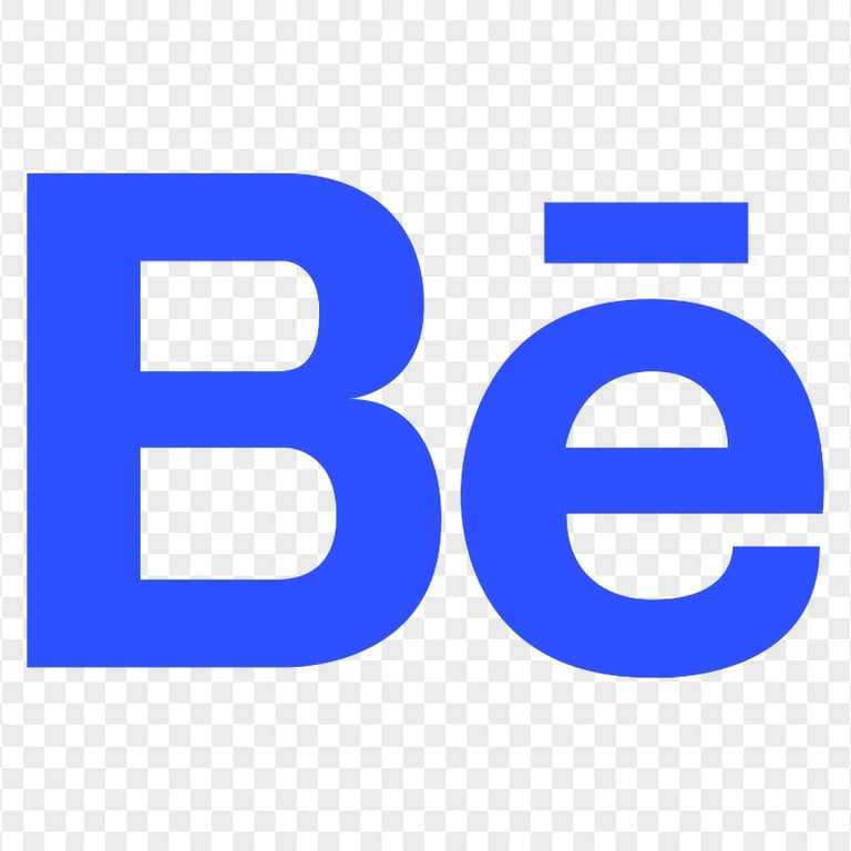 HD White Behance Text Logo PNG | Citypng