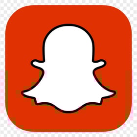 HD Circular Round Red Snapchat Logo Icon PNG Image | Citypng