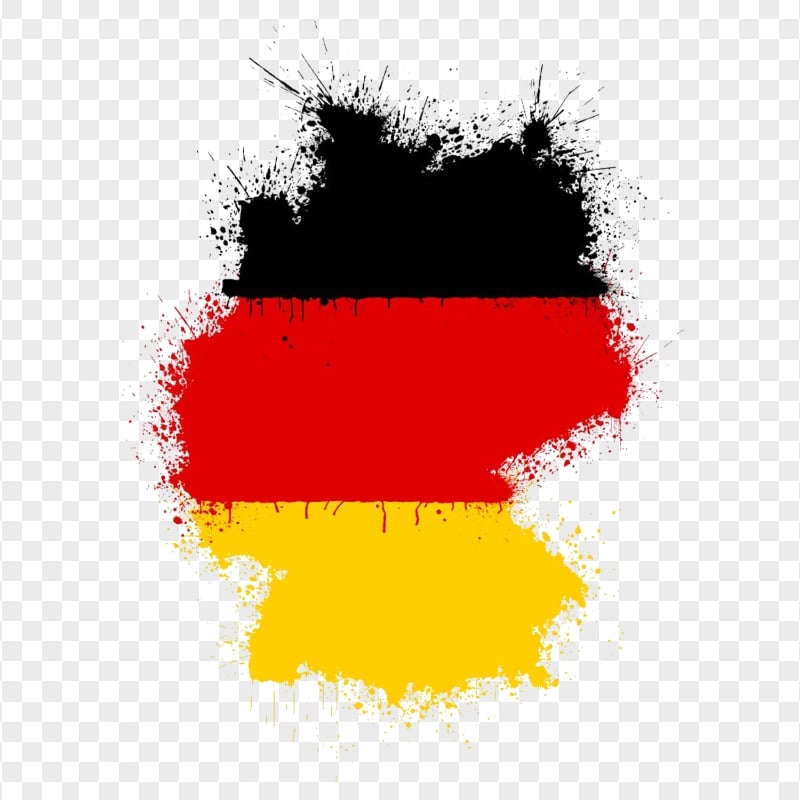 Download Paint Splash Germany Flag PNG | Citypng