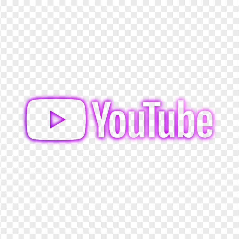 HD Purple Neon Aesthetic Youtube YT Logo PNG | Citypng