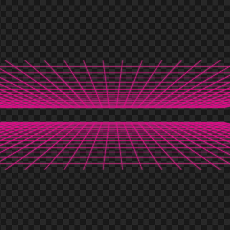 Retro Pink Neon Grid 80s HD PNG | Citypng