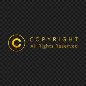 All Rights Reserved Copyright Black Logo Image PNG | Citypng