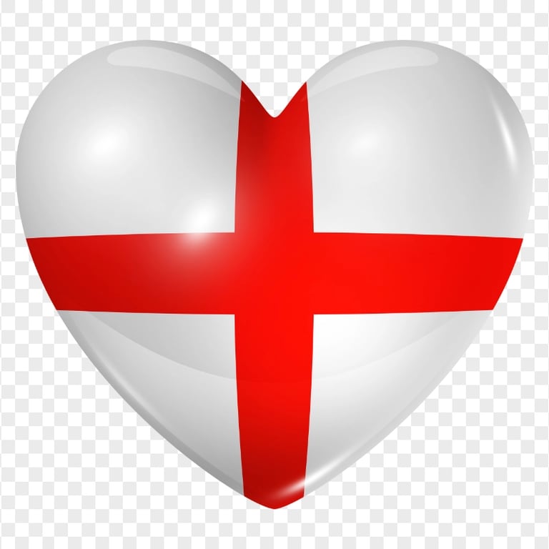 PNG Clipart England Flag Heart | Citypng