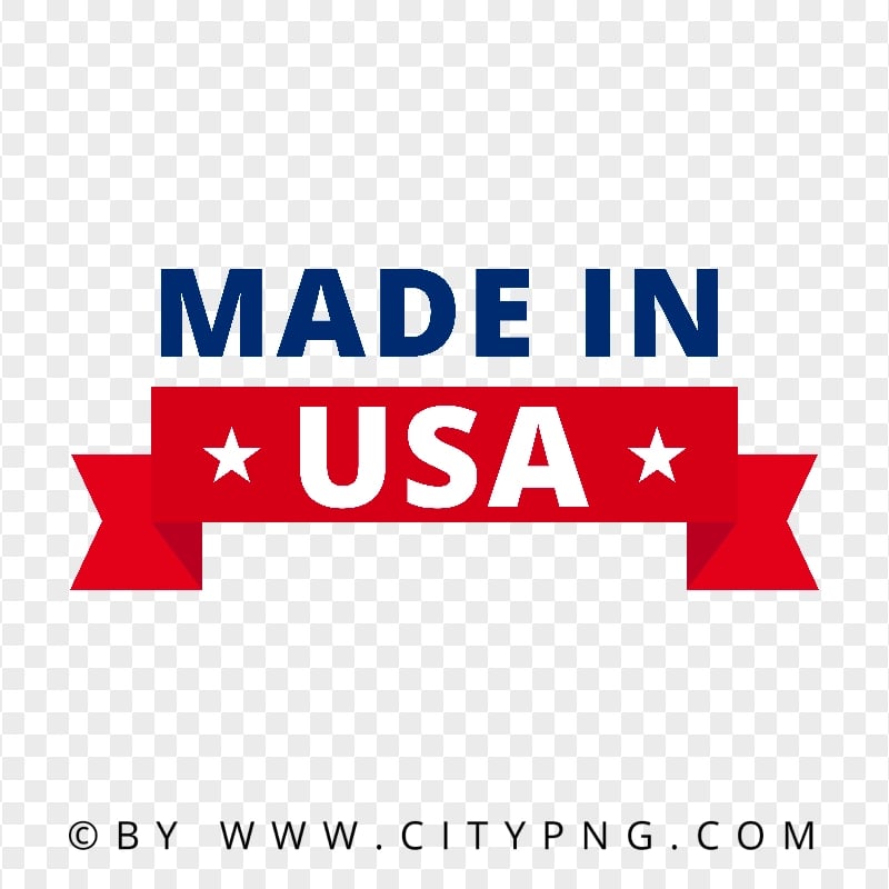 Made In USA Logo Sign Label Design HD PNG | Citypng