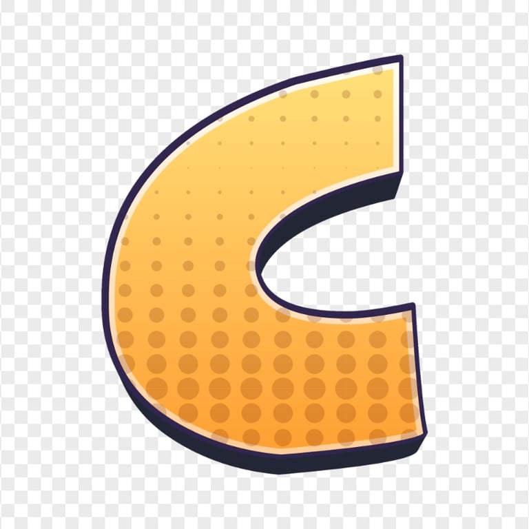 Comic C Letter Alphabet Cartoon Transparent PNG | Citypng