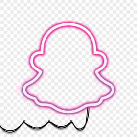 HD Snapchat Red Neon Glowing Logo PNG | Citypng