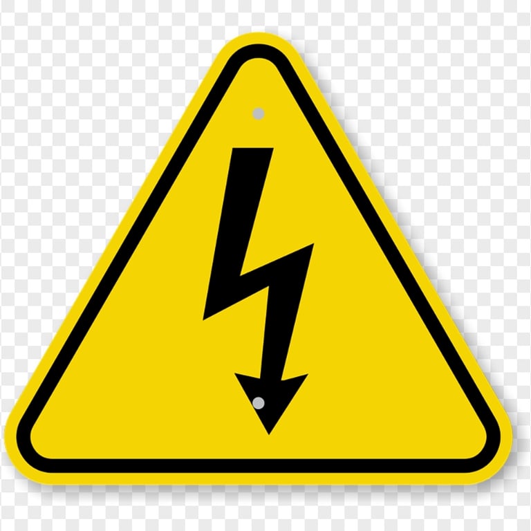 Electricity Electric Electrical Caution Sign | Citypng