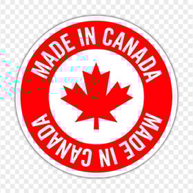 HD Made In Canada Round Symbol Label Sign PNG | Citypng