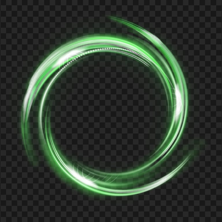 Green Light Circle Fantasy Portal Transparent PNG | Citypng