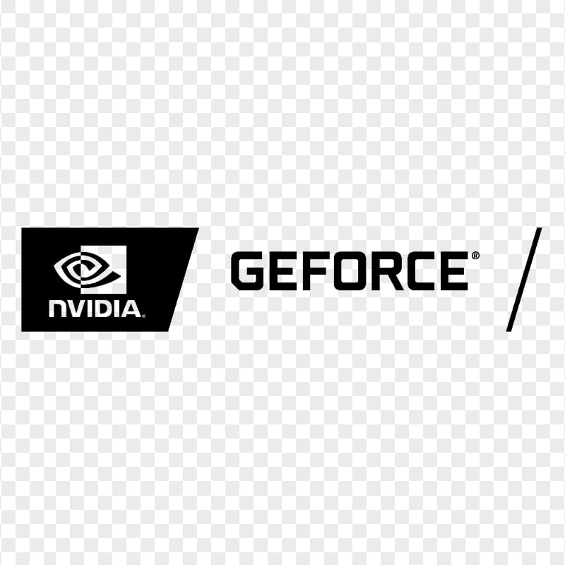 HD PNG Geforce Nvidia Black Logo | Citypng