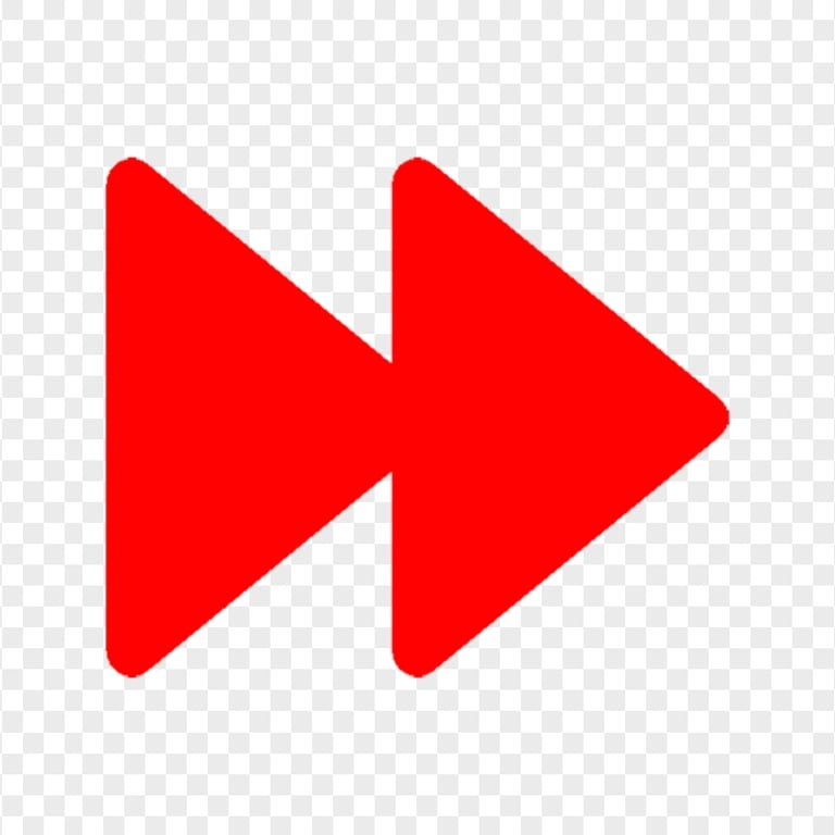 HD Fast Forward Red Icon Transparent PNG | Citypng