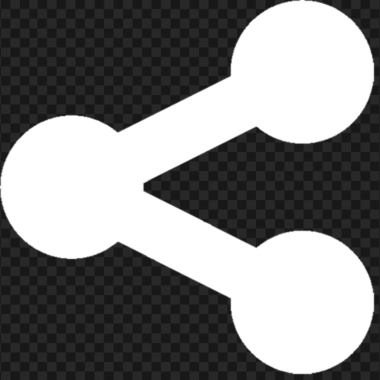 Share Black Icon Symbol Transparent PNG | Citypng