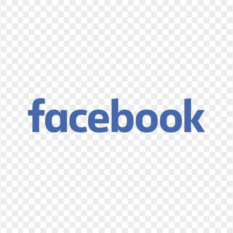 Blue Facebook Text Logo Brand Social Media | Citypng