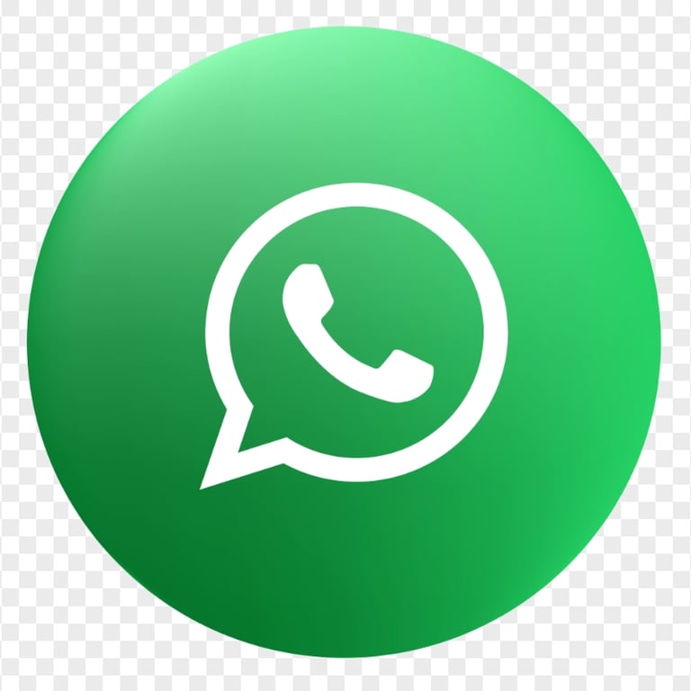 HD Round Circular Green Gradient Whatsapp Wa Icon PNG | Citypng