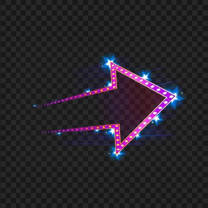 Pink Lighting Arrow Pointing Right HD PNG | Citypng