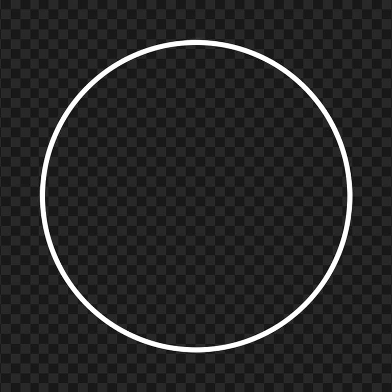 White Outline Circle Transparent Background | Citypng