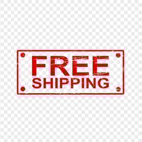 Free Shipping Round Red Stamp | Citypng