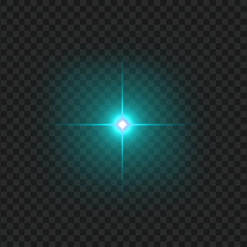 HD Blue Turquoise Shine Spark Star PNG | Citypng