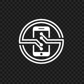 HD White Phone Outline Logo Transparent PNG | Citypng