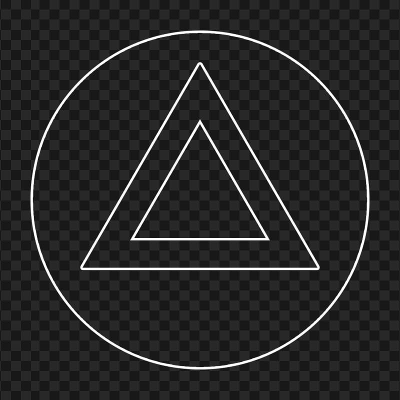 PS Controller Triangle White Outline Button Icon PNG | Citypng