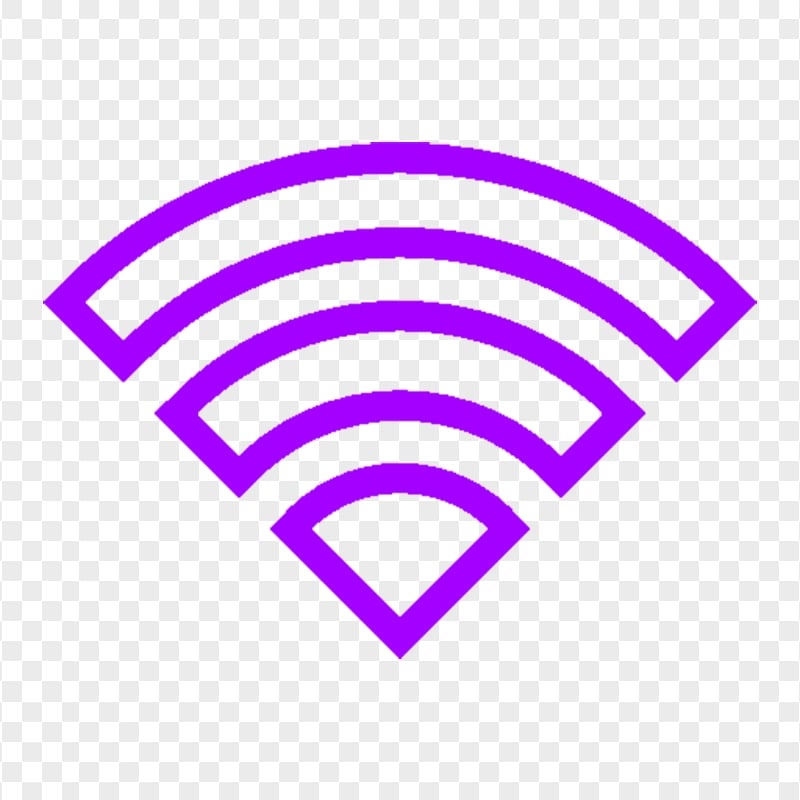 PNG Wifi Purple Outline Logo Icon Symbol | Citypng