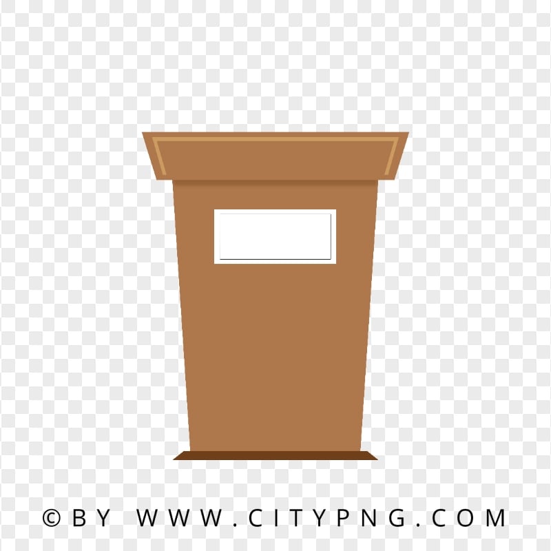 Vector Wooden President Conference Podium PNG | Citypng
