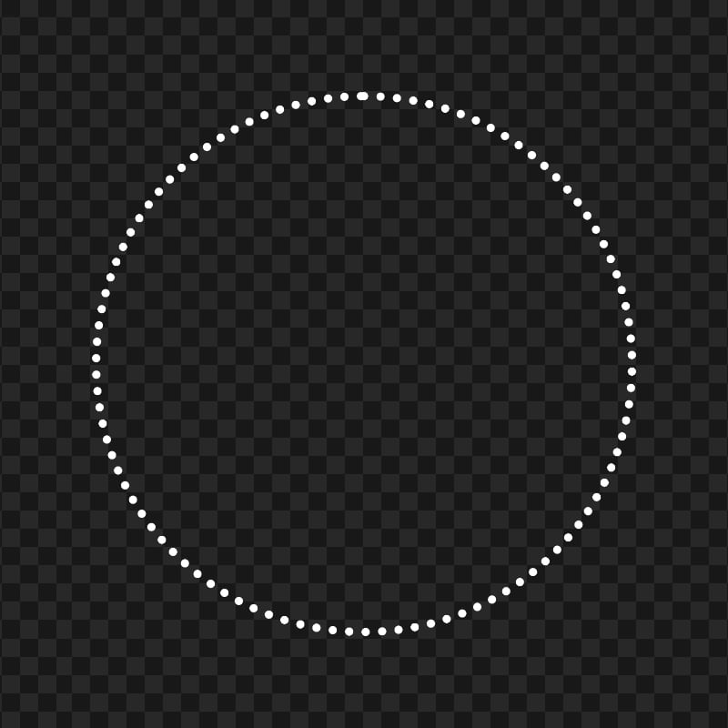 HD Dotted White Circle Transparent PNG | Citypng