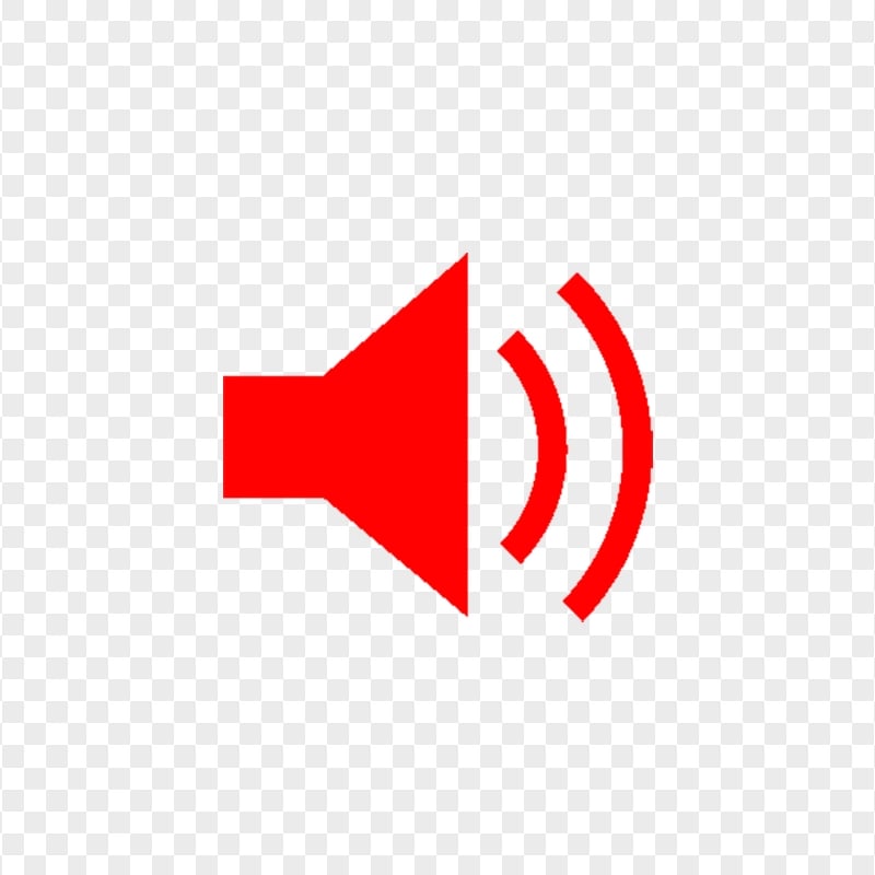 Loudspeaker Speaker Red Icon FREE PNG | Citypng